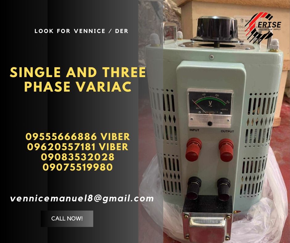 Single and three phase variac, Commercial & Industrial, Construction ...