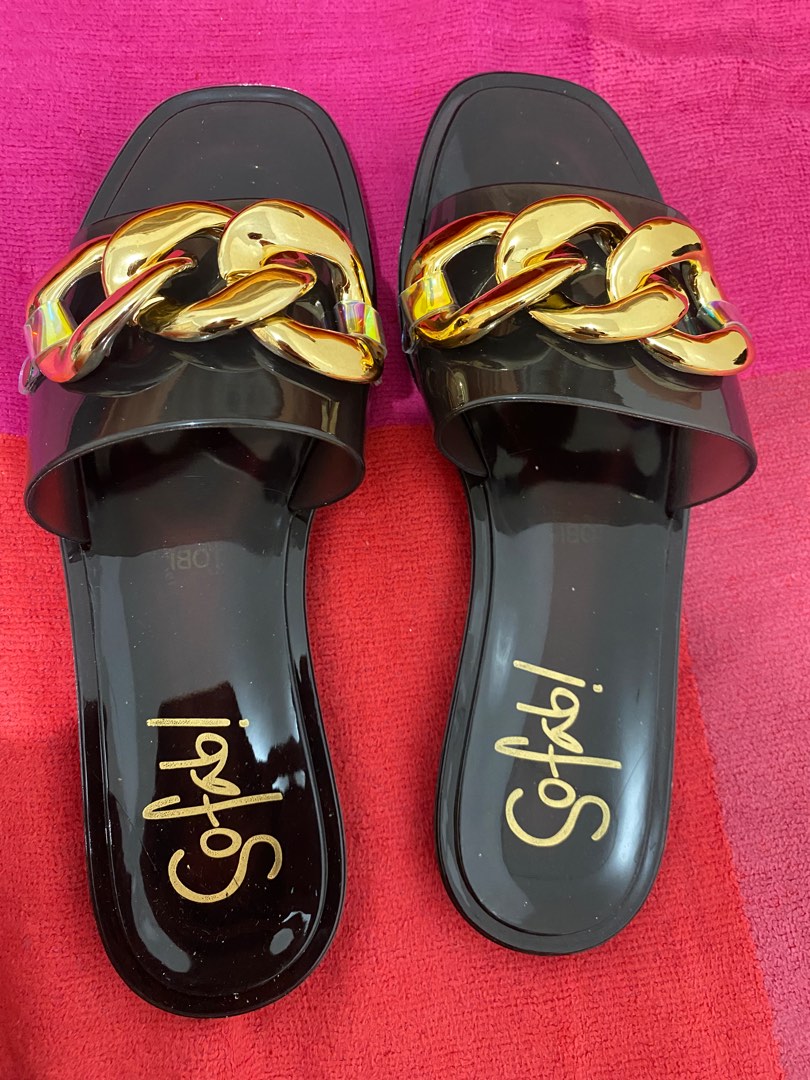So Fab! Tobi Black Jelly Slides, Women's Fashion, Footwear, Slippers ...