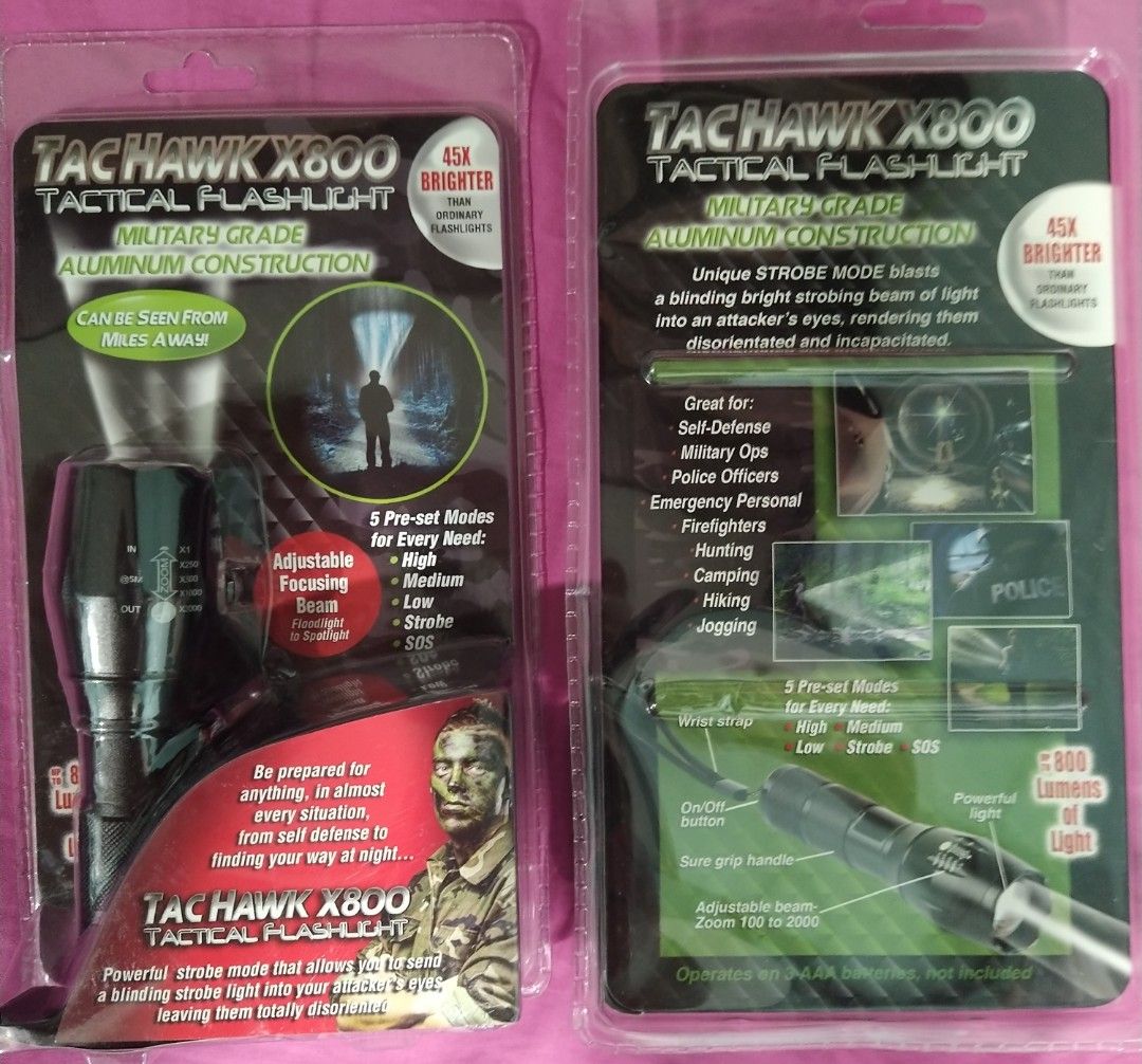 Tac Hawk X800 Flashlight LED, Looking For on Carousell