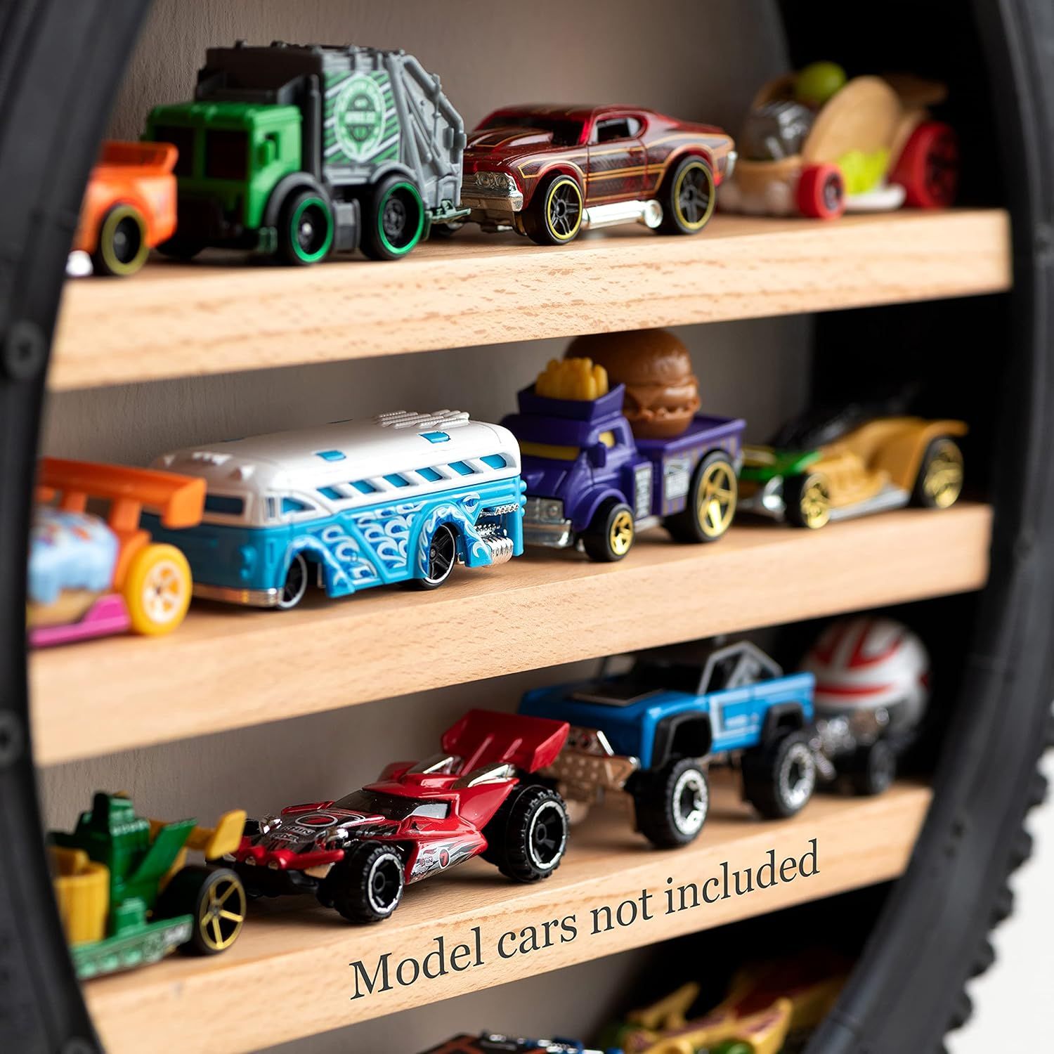 Tapeera Model Car Display Case Stand - Toy Cars Organizer Wall Display ...