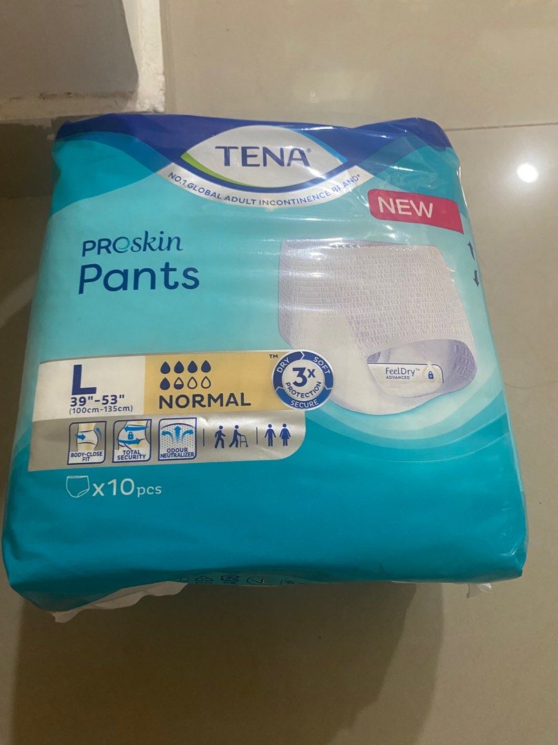 Tena Adult Diapers- Pants-L- Stick-M, Health & Nutrition, Assistive & Rehabilatory Aids, Adult ...