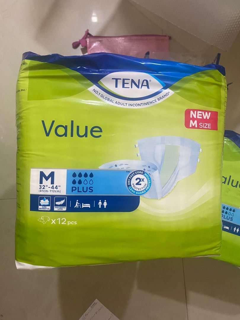 Tena Adult Diapers- Pants-L- Stick-M, Health & Nutrition, Assistive & Rehabilatory Aids, Adult ...