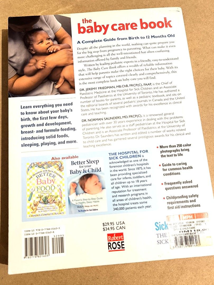 The Baby Care Book Complete Guide From Birth To 12 Months Old Parenting ...