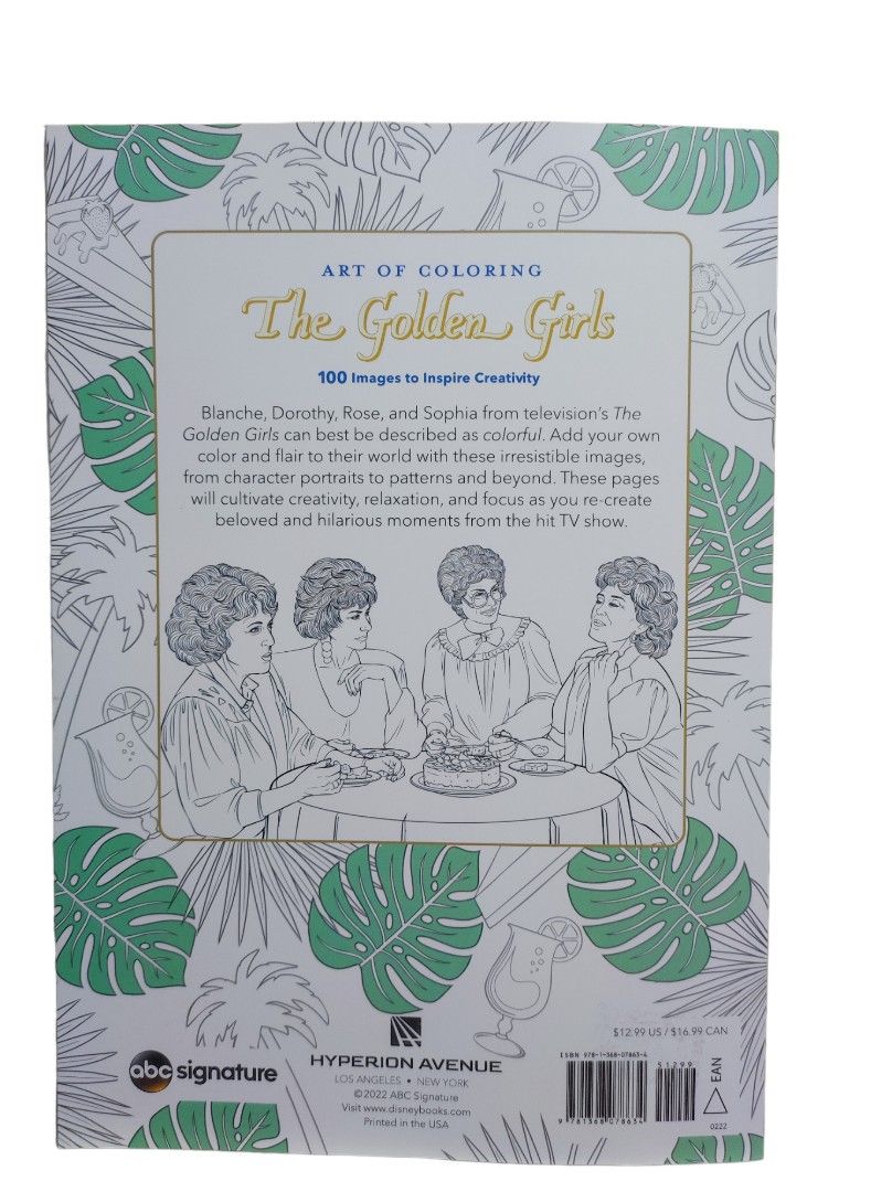 The Golden Girls Limited edition colouring book and life According to ...