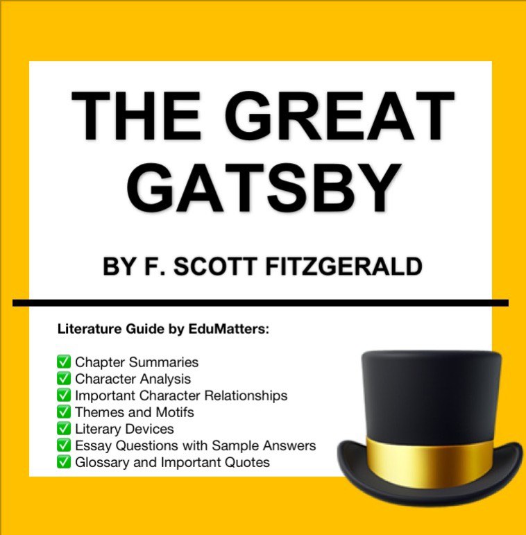 The Great Gatsby by F. Scott Fitzgerald Literature Study Guide Notes ...