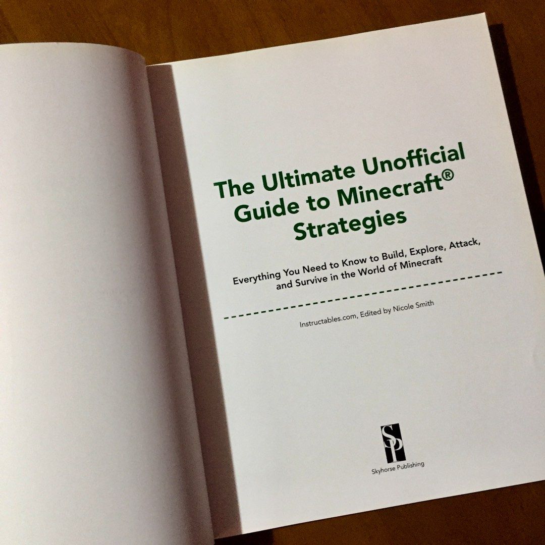 The Ultimate Unofficial Guide To Minecraft Strategies Edited by Nicole ...