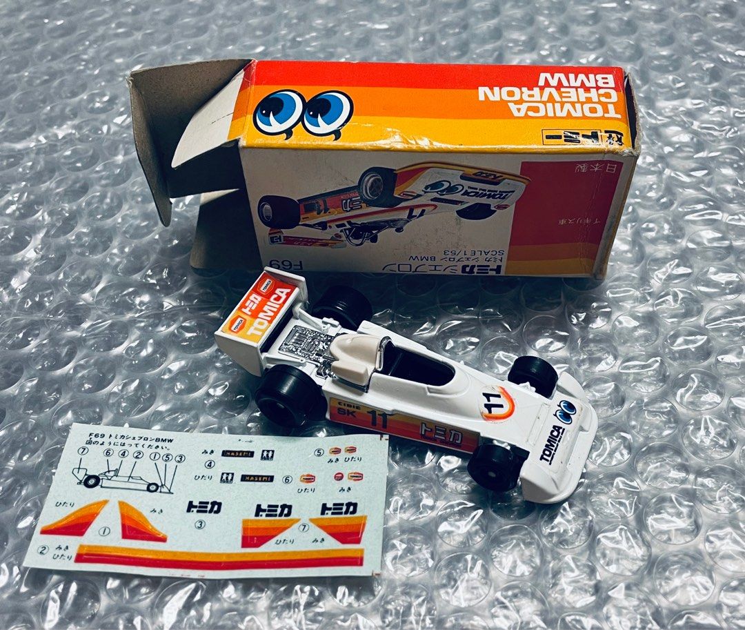 Tomica Tomy Tomytec Limited Vintage 多美卡 (初回 特別仕樣) #F69 Chevron BMW 日本製], 興趣及遊戲, 玩具 & 遊戲類 - Carousell