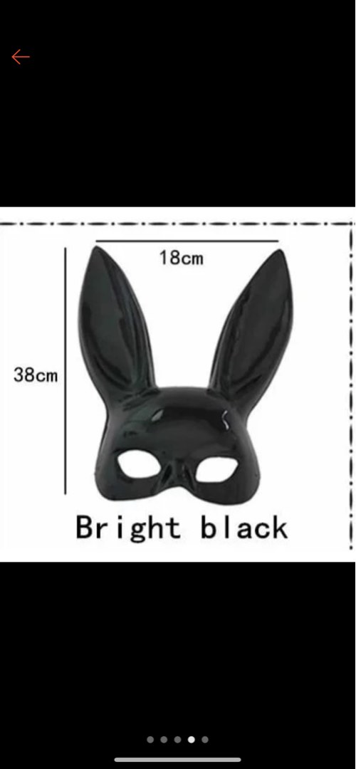 Topeng Pesta Telinga Kelinci Setengah Wajah - Rabbit Ear Mask Bunny ...