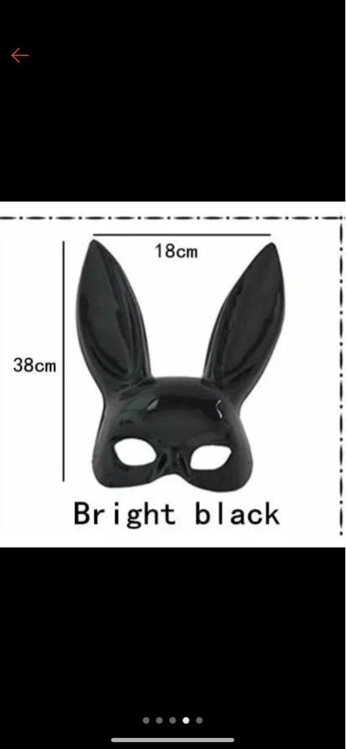 Topeng Pesta Telinga Kelinci Setengah Wajah - Rabbit Ear Mask Bunny ...