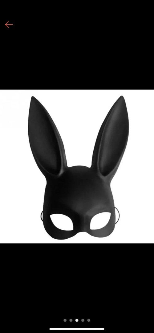 Topeng Pesta Telinga Kelinci Setengah Wajah - Rabbit Ear Mask Bunny ...