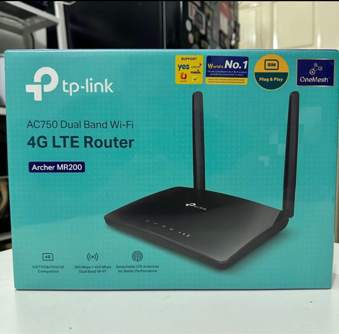 Tplink 4G Router MR200 (New Unit), Computers & Tech, Parts & Accessories, Networking on Carousell