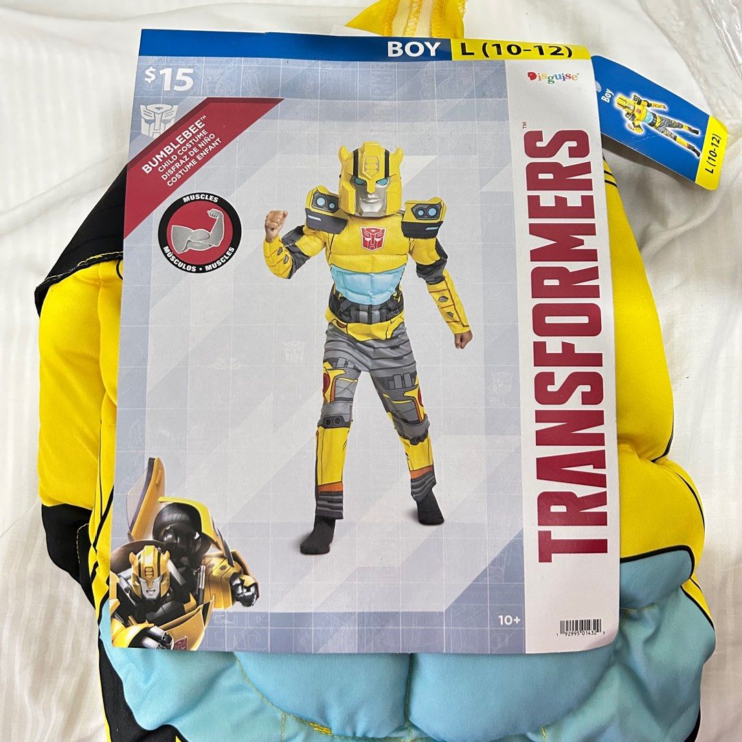 Transformers Bumblebee Muscle costume, Babies & Kids, Babies & Kids ...