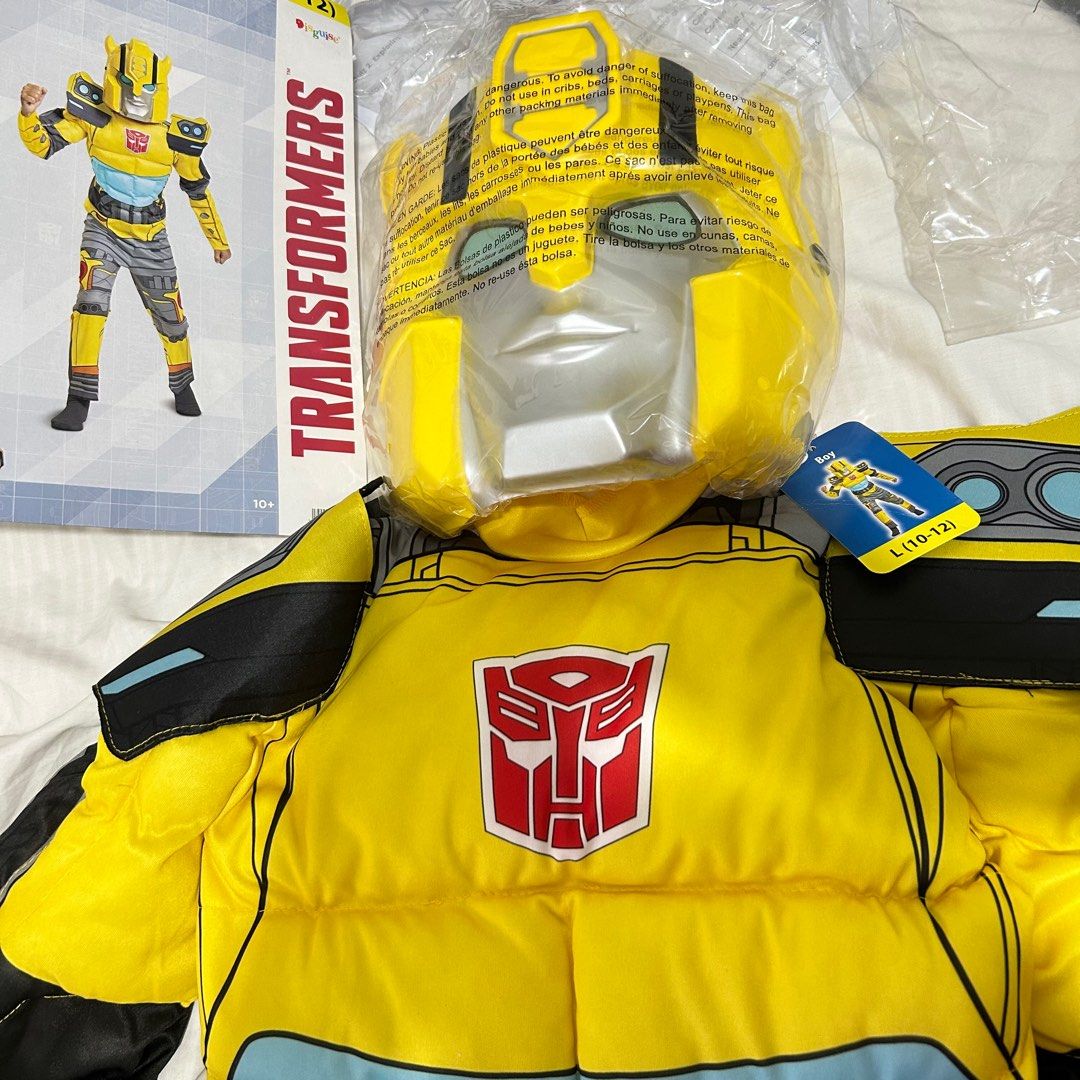 Transformers Bumblebee Muscle costume, Babies & Kids, Babies & Kids ...