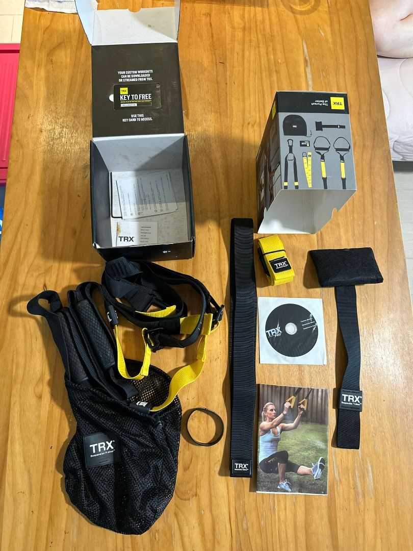 TRX Pro Kit (with CD and Key Card), Sports Equipment, Exercise ...