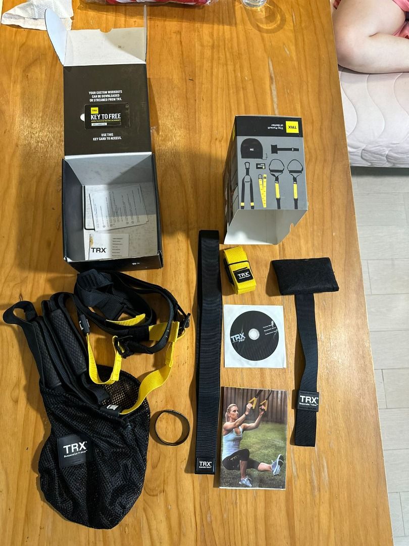 TRX Pro Kit (with CD and Key Card), Sports Equipment, Exercise ...