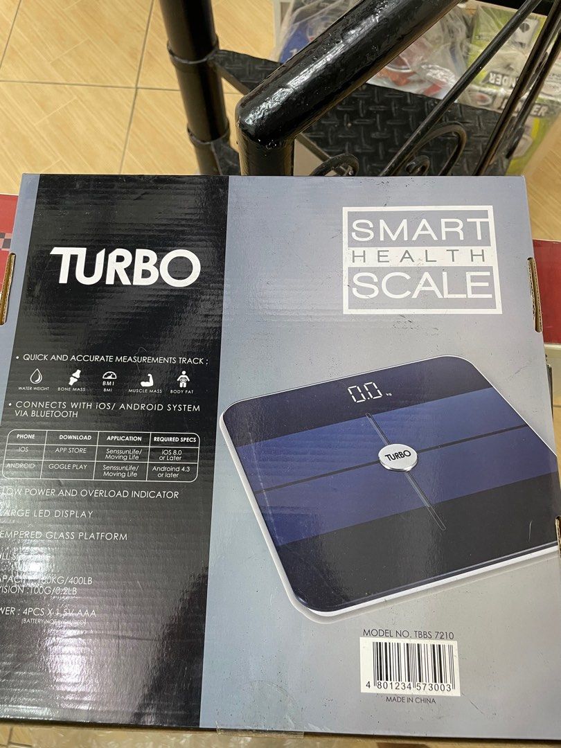 Turbo Smart Health Scale, Health & Nutrition, Health Monitors ...