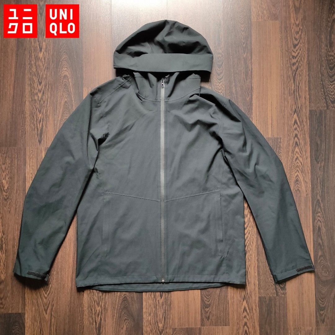 UNIQLO JAPAN | Blocktech Parka Black Jacket, Men's Fashion, Coats ...