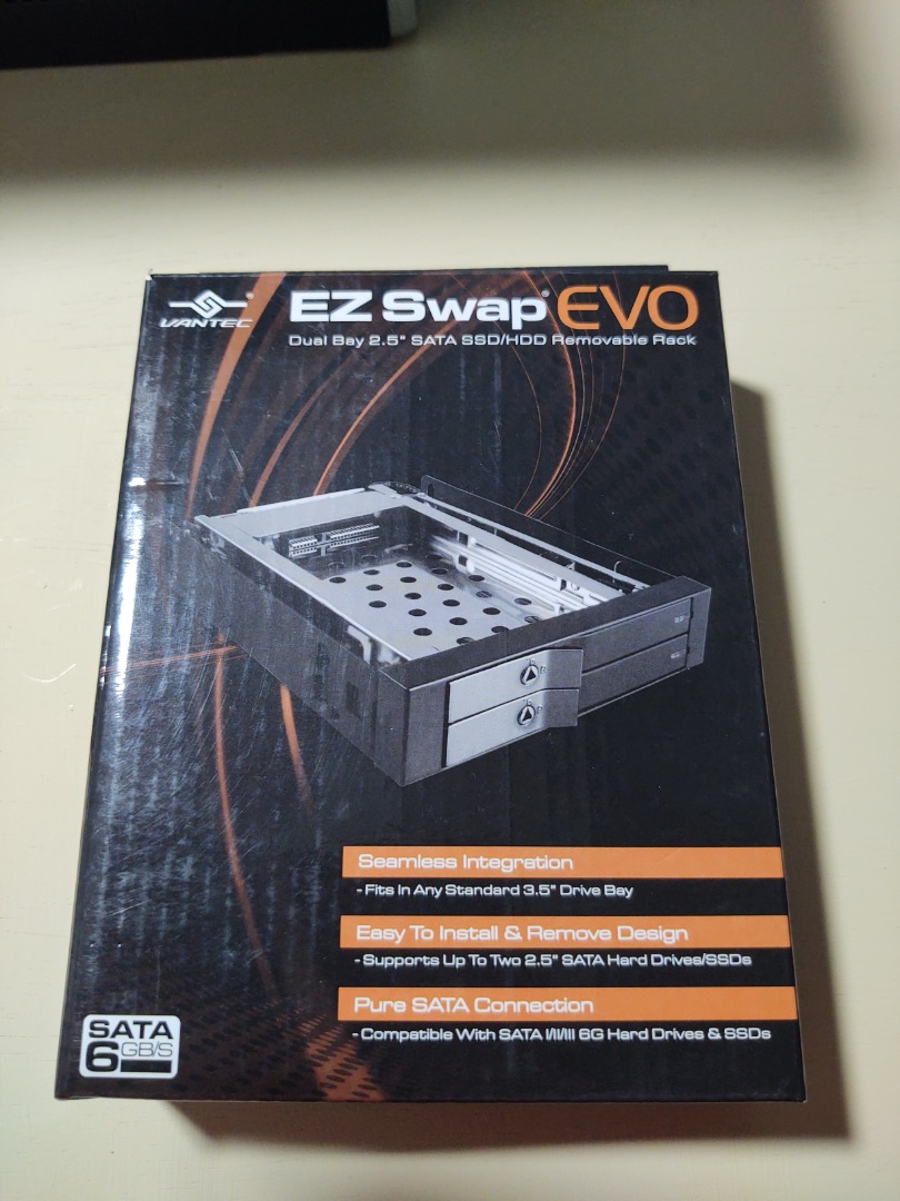 Vantec EZ Swap EVO Dual Bay 2.5 SATA SSD HDD Removable Rack, Computers & Tech, Parts ...