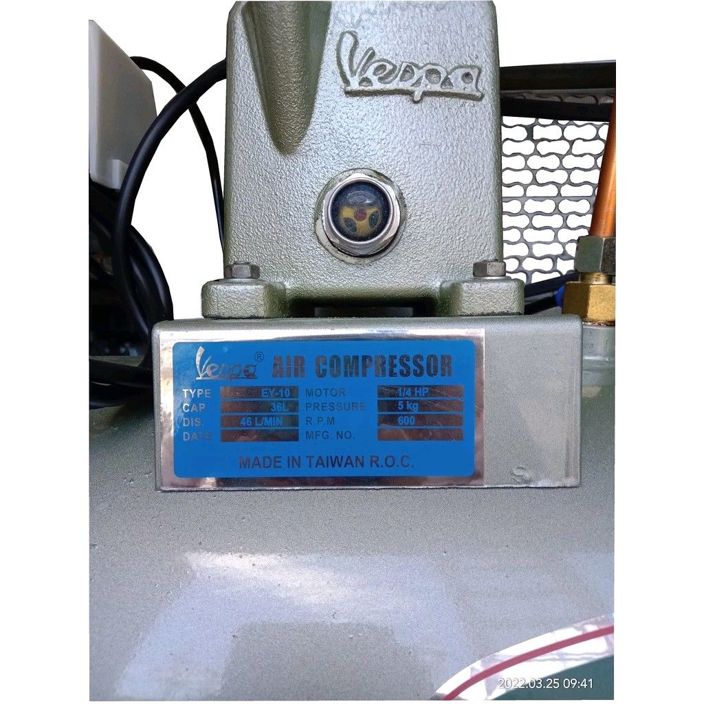 Vespa Air Compressor 1/4HP, Commercial & Industrial, Construction Tools ...