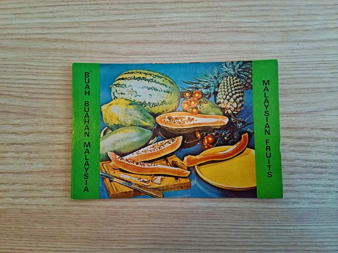 Vintage 70's Postcard of Malaysian Fruits, Mixed Fruits 1. Poskad Lama ...