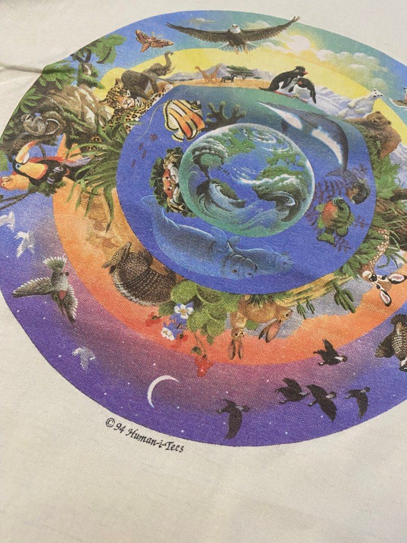 Vintage 90s Circle Of Life Human I Tees, Men's Fashion, Tops & Sets ...