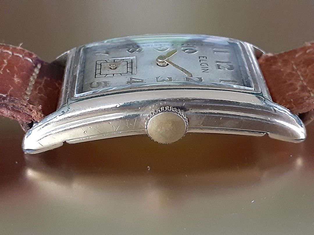Vintage ELGIN Curvex Watch, Men's Fashion, Watches & Accessories ...