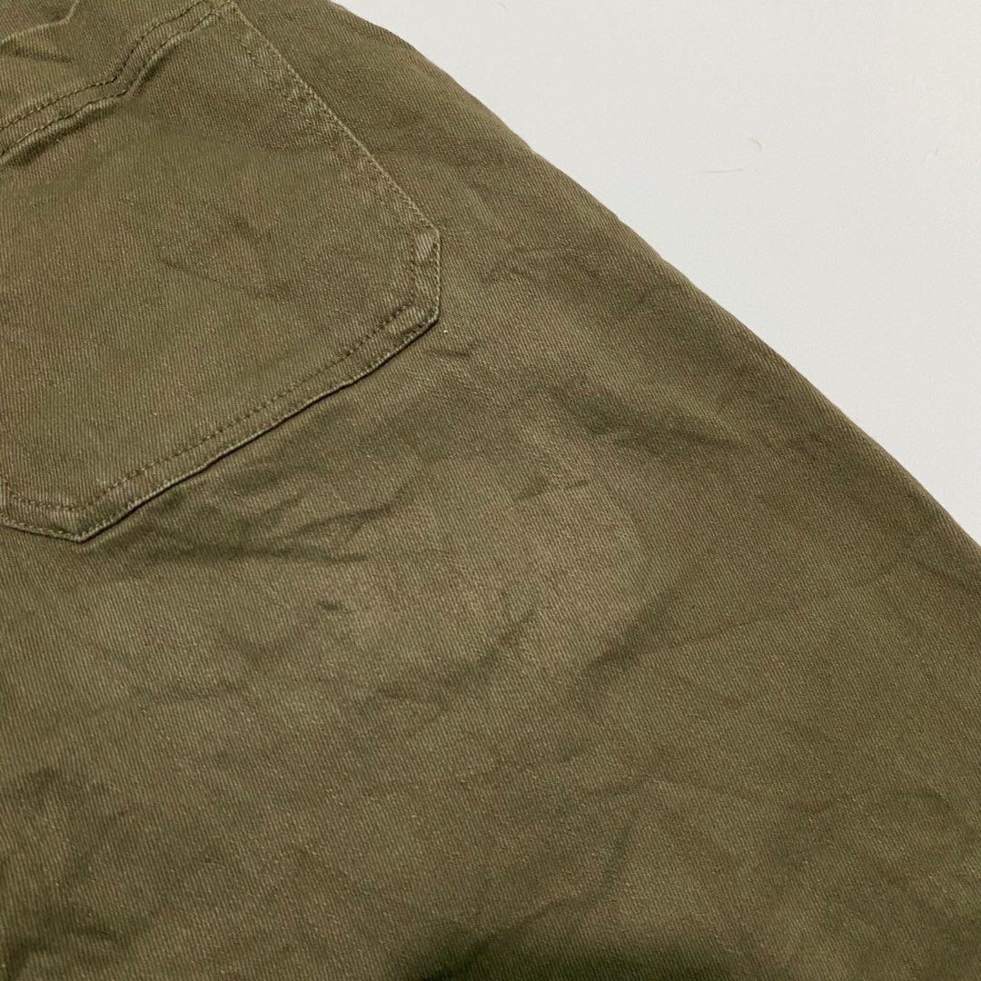 Vintage Military Style Trouser Raw Hem, Men's Fashion, Bottoms ...