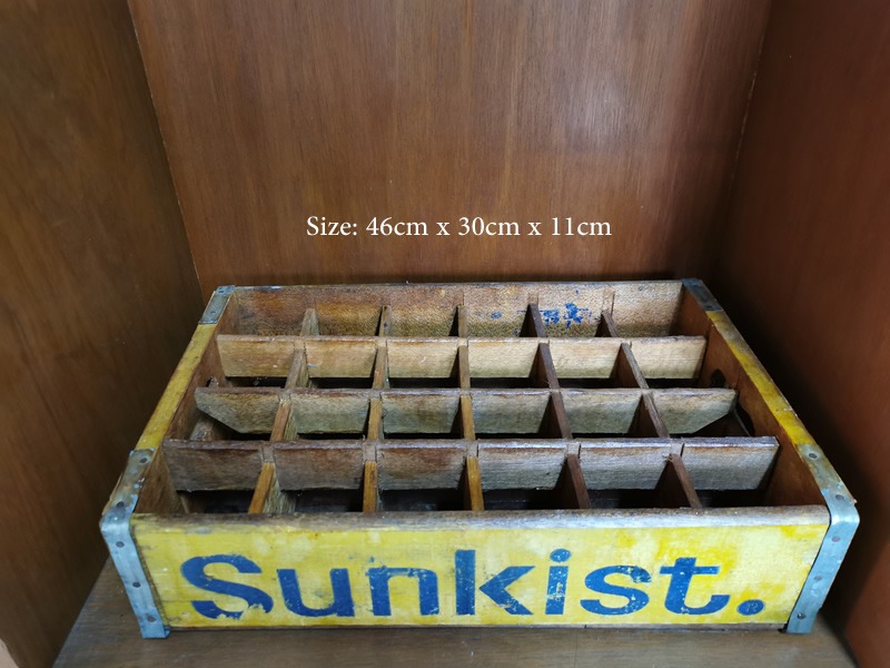 Vintage Wooden 24 bottles Crate (Sunkist), Hobbies & Toys, Collectibles ...