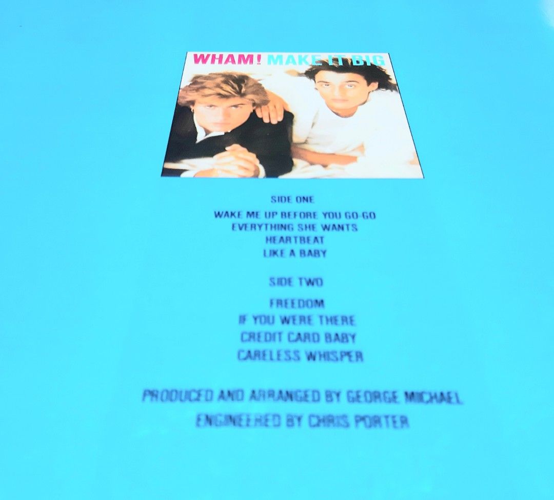 VINYL: WHAM! MAKE IT BIG album, Hobbies & Toys, Music & Media, Vinyls ...