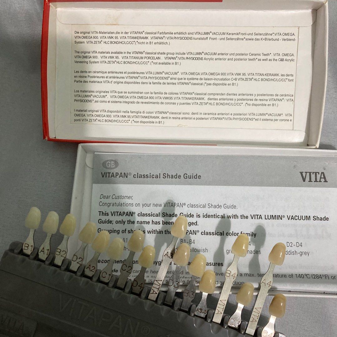 Vitapan Teeth Shade Guide, Everything Else, Others on Carousell