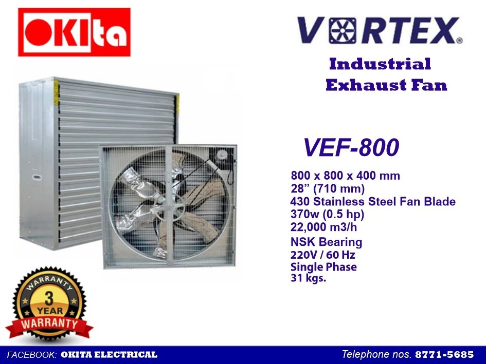 VORTEX INDUSTRIAL EXHAUST FAN/HEAVY DUTY (BRAND NEW), TV & Home ...