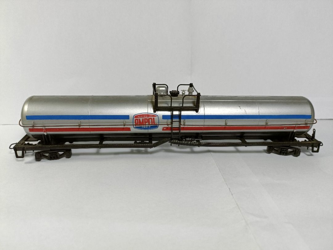 Vtg LIMA(Italy) Locomotive Train Tanker Carriage-Australian AMPOL Owned ...
