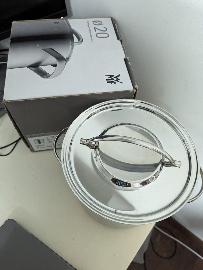 WMF Steel Pot 20cm |WMF Gala Plus, Furniture & Home Living, Kitchenware ...