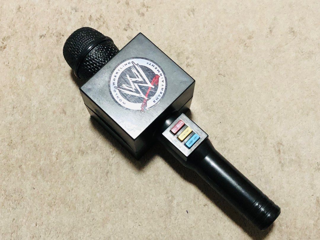 WWE Ring & Microphone, Hobbies & Toys, Toys & Games on Carousell
