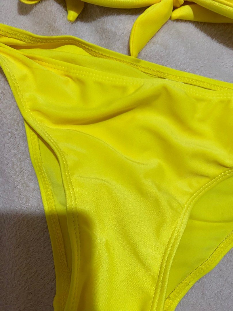 Yellow Push Up Bikini, Women's Fashion, Swimwear, Bikinis & Swimsuits ...