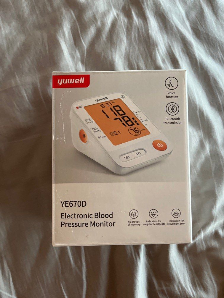 Yuwell Blood Pressure Monitor, Health & Nutrition, Health Monitors ...
