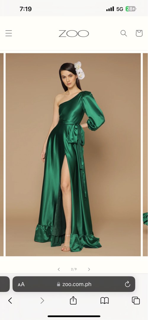 Zoo Label Esmeralda Silk Dress, Women's Fashion, Dresses & Sets ...