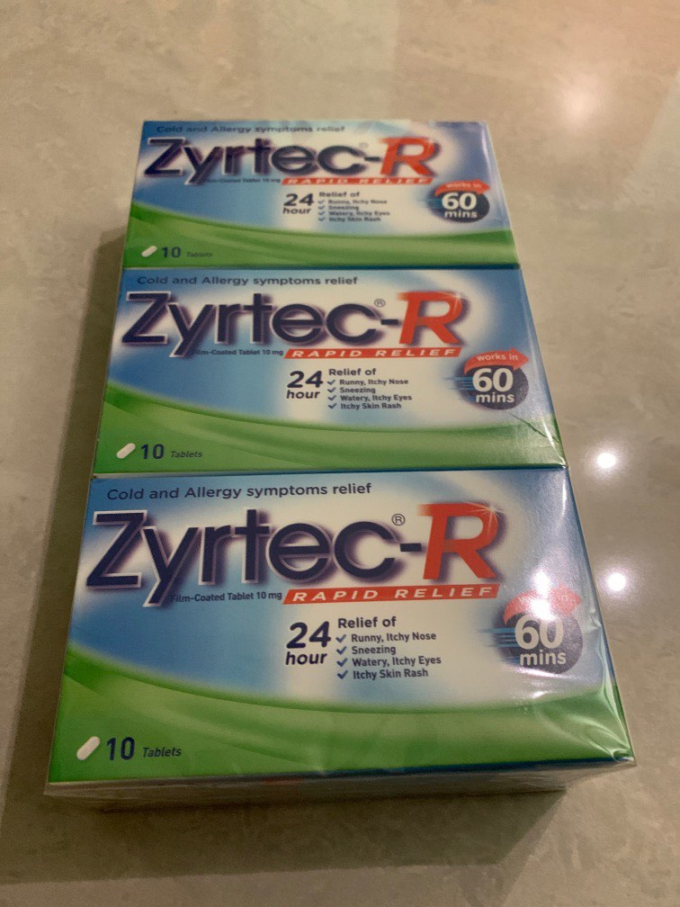 Zyrtec-R, Health & Nutrition, Medical Supplies & Tools on Carousell