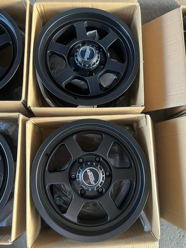 16” Rays XT Black code 161024 Mags 6Holes pcd 139 fit sa Van, Car Parts ...