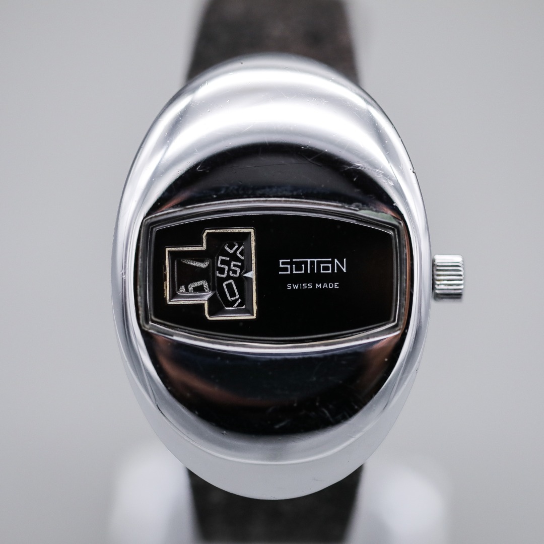 1970s Sutton Swiss Jump Hour, Luxury, Watches on Carousell