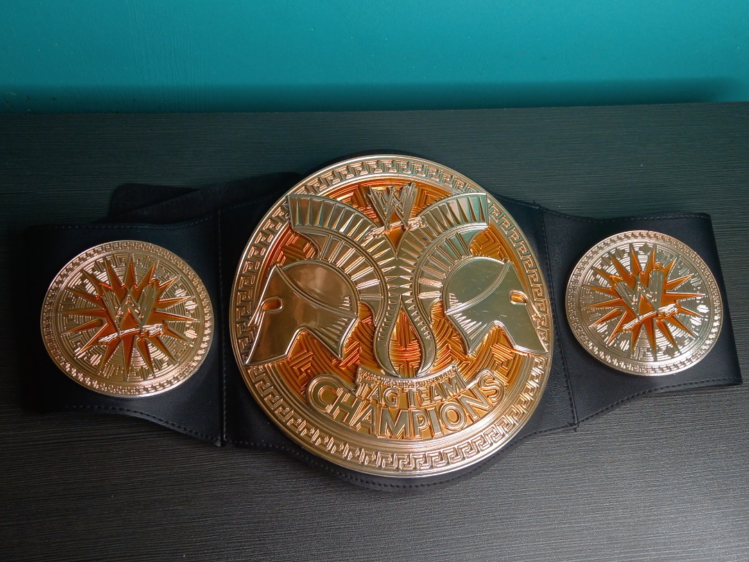 2010 Mattel WWE Tag Team Champions Kids Wrestling Belt, Hobbies & Toys ...