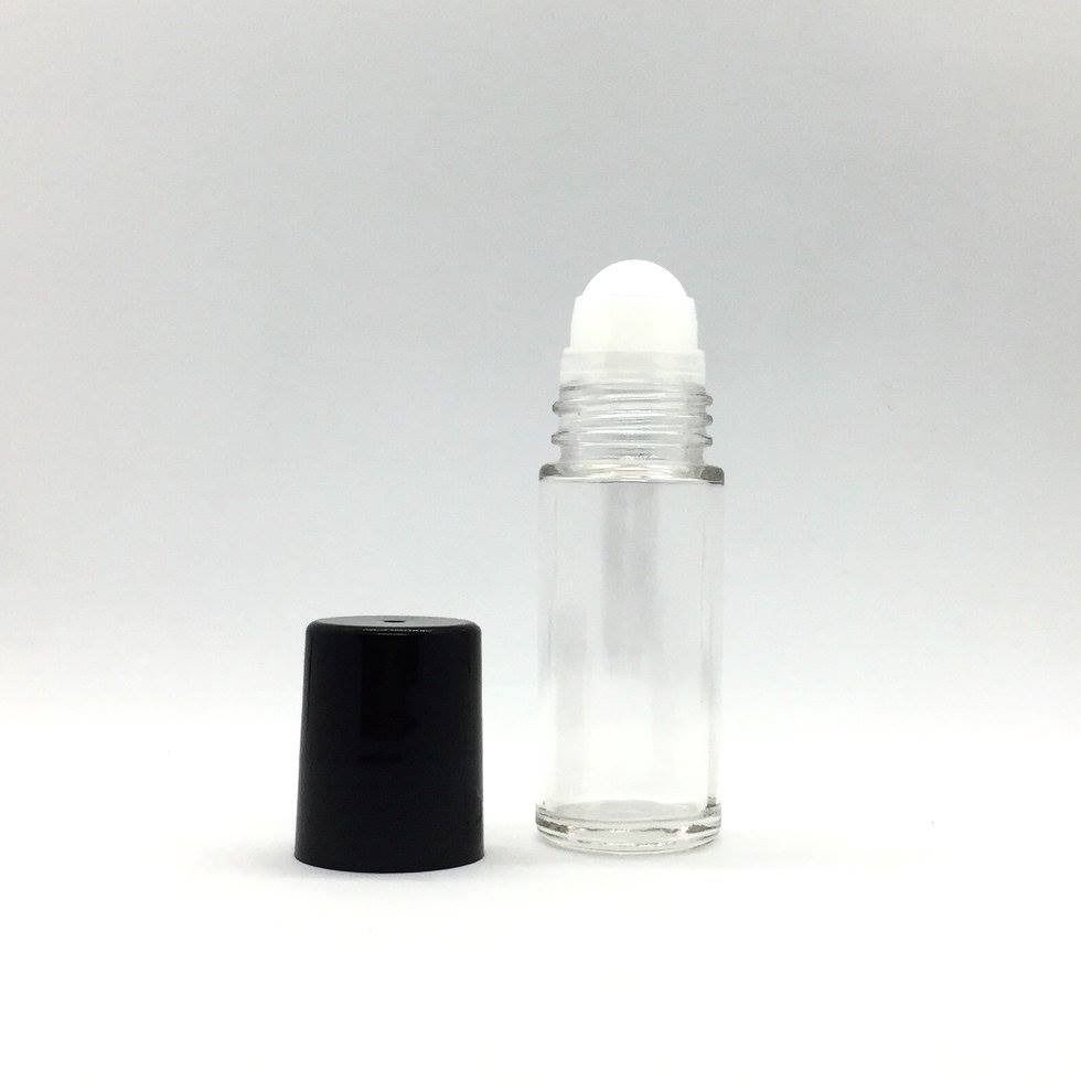 30 ml 1oz Deodorant Glass Roller Bottles Refillable Empty Massage Roll On Bottles Containers ...