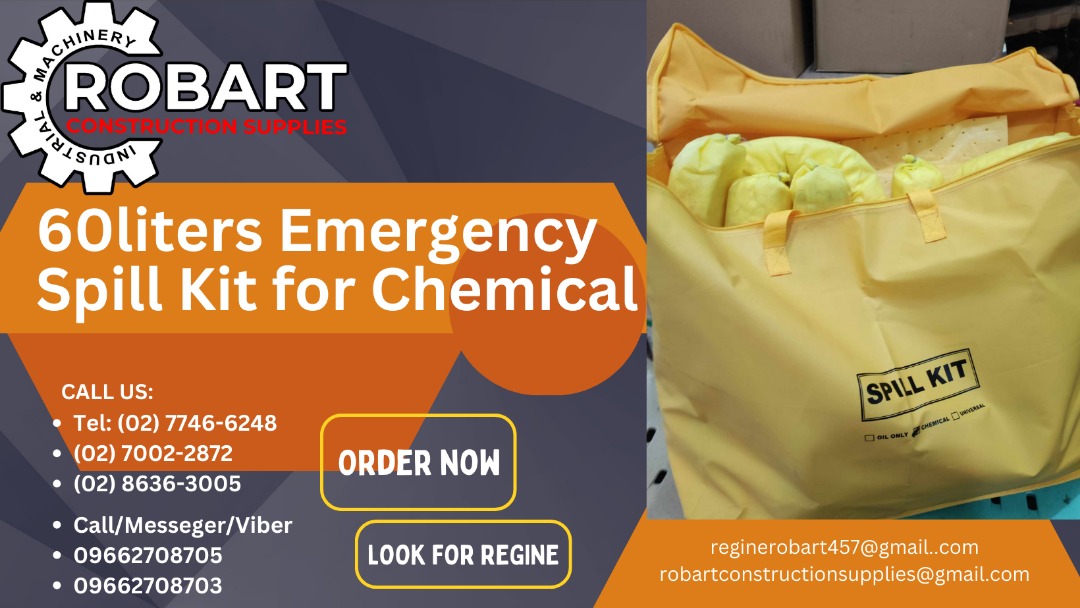 60liters Emergency Spill Kit for Chemical, Commercial & Industrial ...
