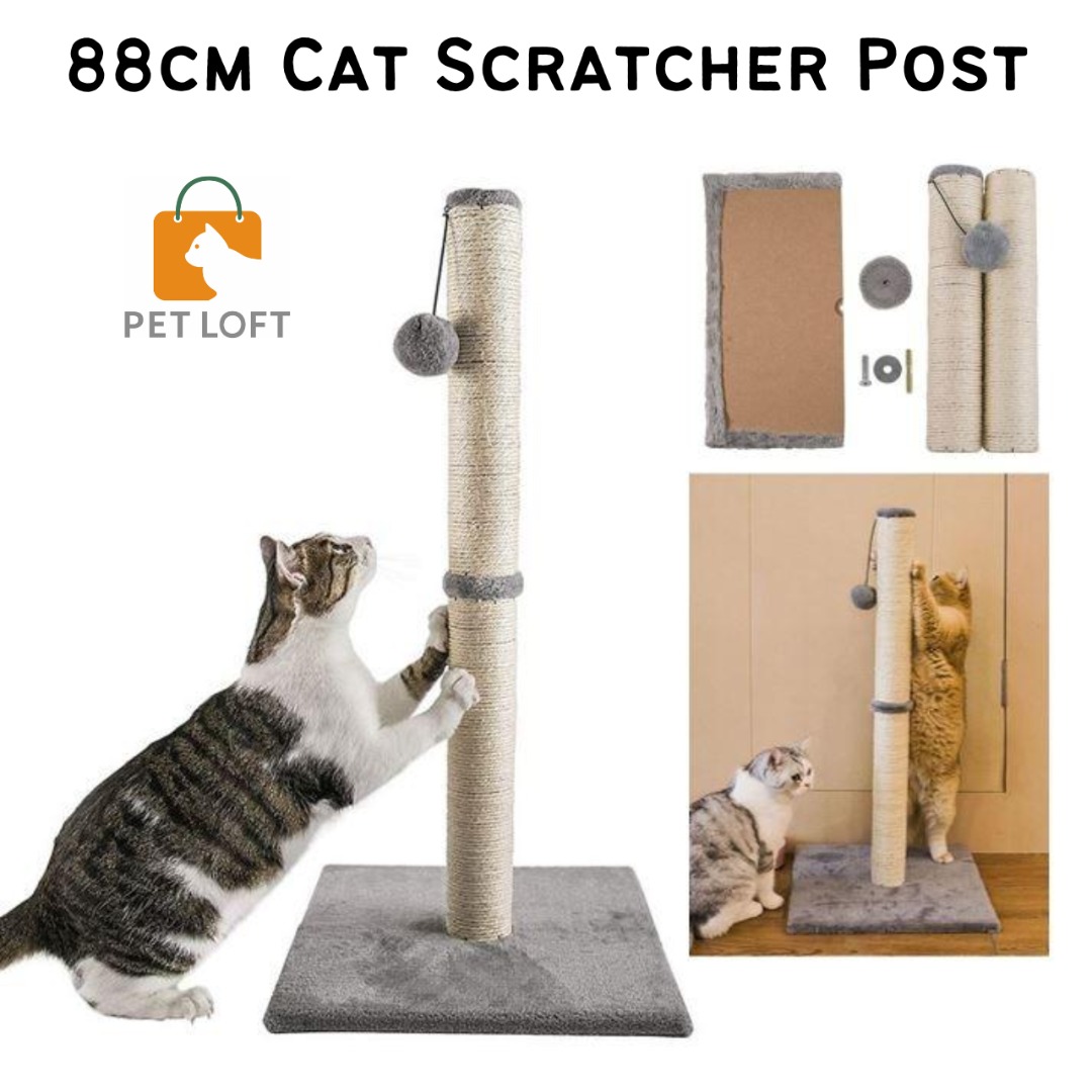 88cm Cat Scratch Post Small Cat Condo Cat Pole Cat Tree Kitten Post ...