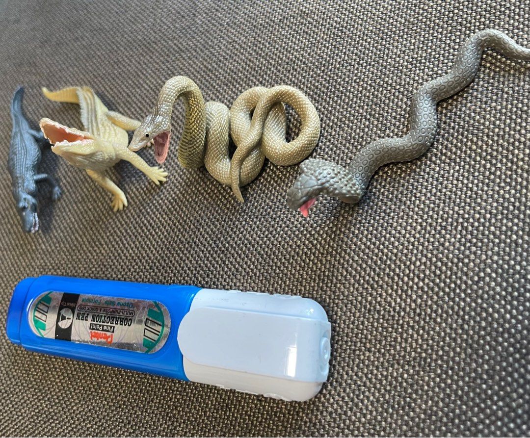 全新散放 CollectA Figure 模型 -蟒蛇/短吻鱷/鱷魚/眼鏡蛇 Anaconda / Alligator / Crocodile ...