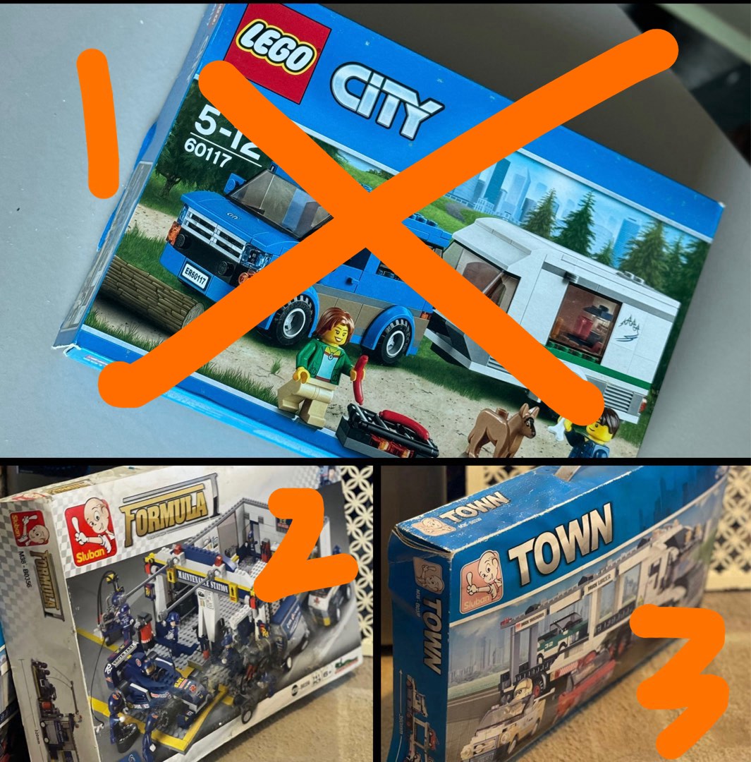 全新 Brand New ! Lego #60117 camper van Formula 1 cars and trucks！樂高積木露營車模型車車庫賽車拖車, 興趣及遊戲, 玩具 & 遊戲 ...