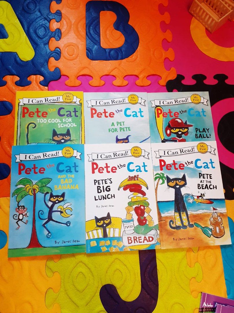 兒童英文圖書 children books Pete the Cat, 興趣及遊戲, 書本 & 文具, 小說 & 故事書 - Carousell