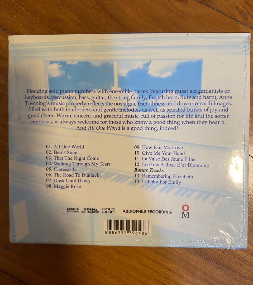 ( New Age music CD ) Anne Trenning - All One World, Hobbies & Toys ...