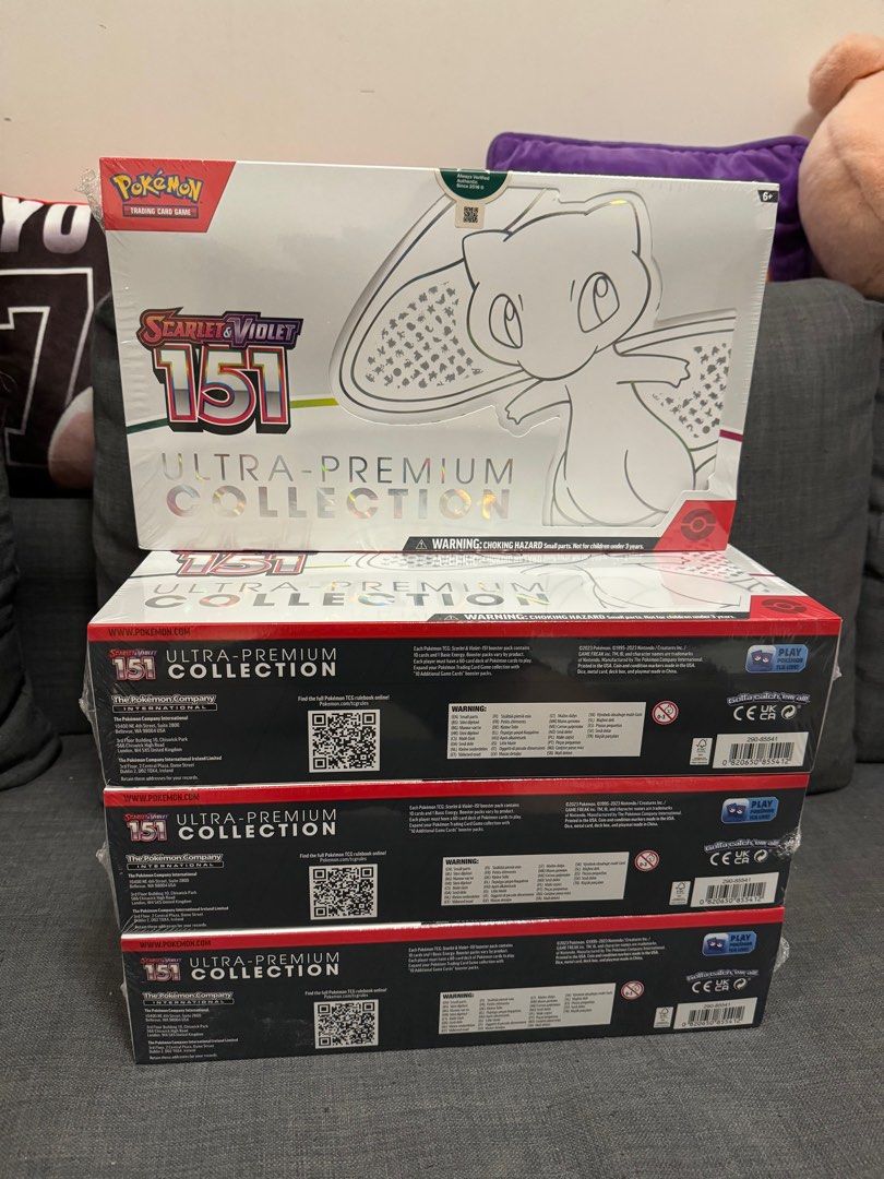 現貨 PTCG Pokemon TCG 151 Scarlet & Violet Ultra Premium Collection Box UPC 美版寶可夢朱紫集換式卡牌遊戲, 興趣及遊戲 ...