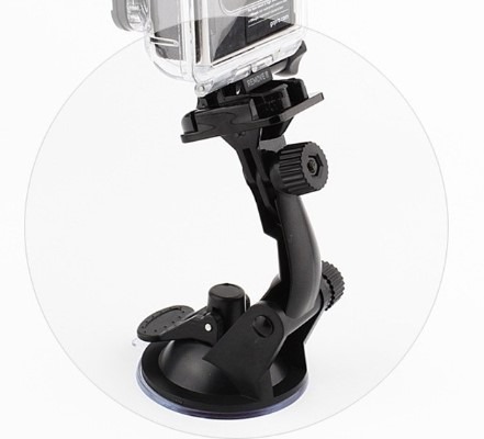 Action Camera Suction Cup Mount Adapter for Window Glass with 7cm ...